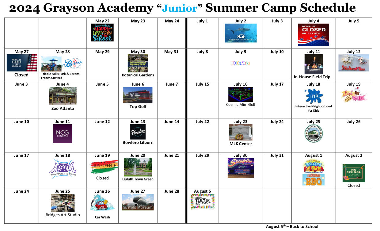 Grayson Academy - Junior Summer Camp